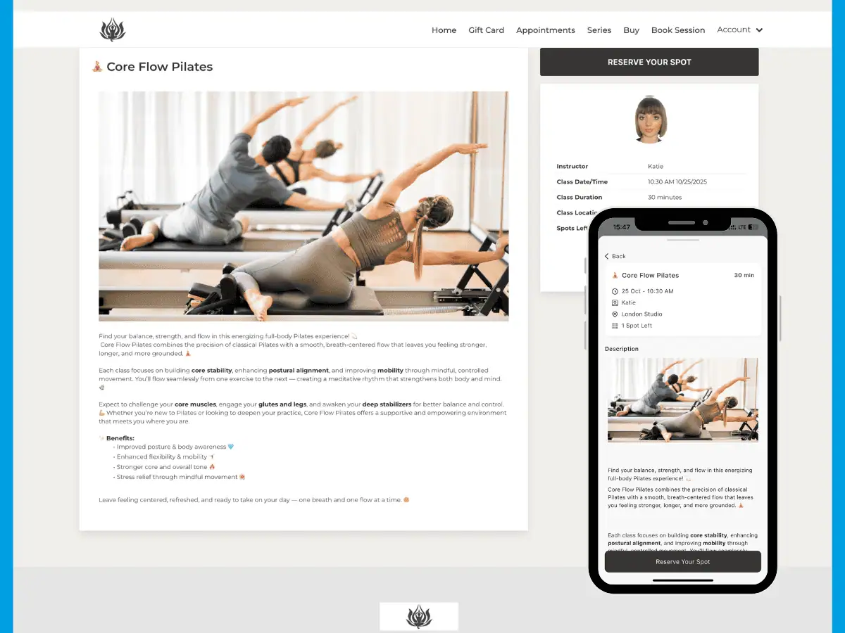Pilates Studio Management Software | Simplify Scheduling & Billing